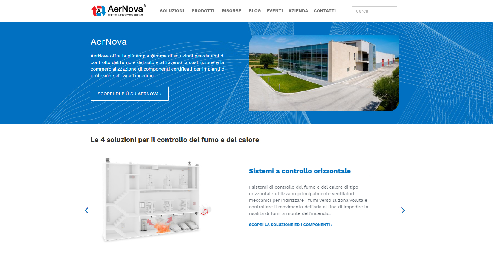 Sistemi per il controllo di fumo e calore | AerNova - Fermo